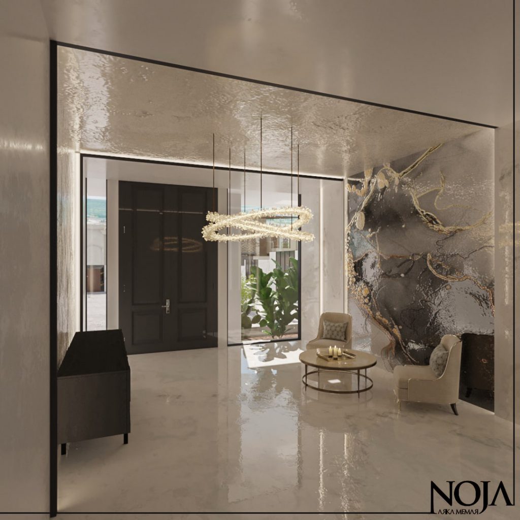 طراحی و اجرای پروژه ویلا گیلاوند دکوراسیون داخلی و معماری آرکا نوژا